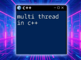 Mastering Multi Thread In C A Quick Guide