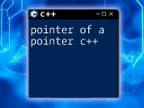 Vector Of Pointers In C A Quick Guide To Mastery