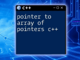 Pointers In Arrays C A Quick Guide To Mastery