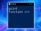 Mastering The Print Function In C A Quick Guide