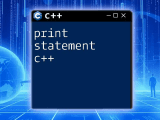 Mastering Print Statement C A Quick Guide