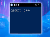 Mastering Qsort C A Concise Guide To Quick Sorting