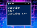 Ternary Operator Cpp A Quick Guide To Conditional Magic