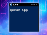 Mastering Queue Stl In C A Quick Guide