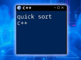 Mastering Quick Sort In C A Quick Guide
