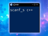 Mastering Scanf S In C A Concise Guide