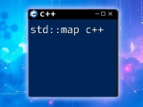 Mastering Std Map In C A Quick Guide