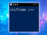 Exploring Strftime C Format Time Effortlessly