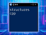 Mastering Std Vector Cpp A Quick Guide