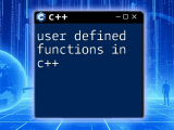 User Defined Functions In C A Quick Guide