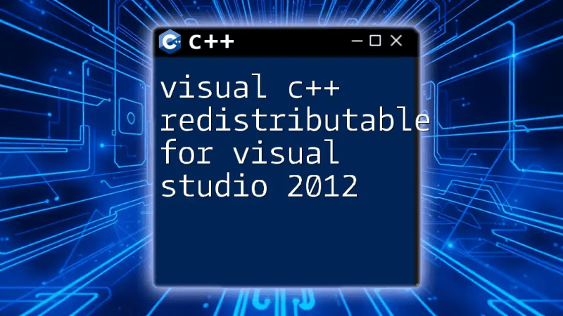 Visual C++ 2010 Redistributable: Essential Guide
