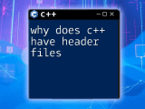 Why Does C Have Header Files A Simple Explanation