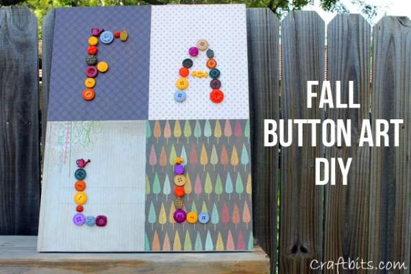 Button Wall Art Project For Fall — CraftBits.com