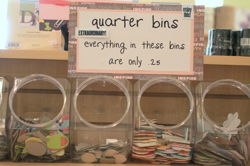 Check out our Quarter Bins!!!