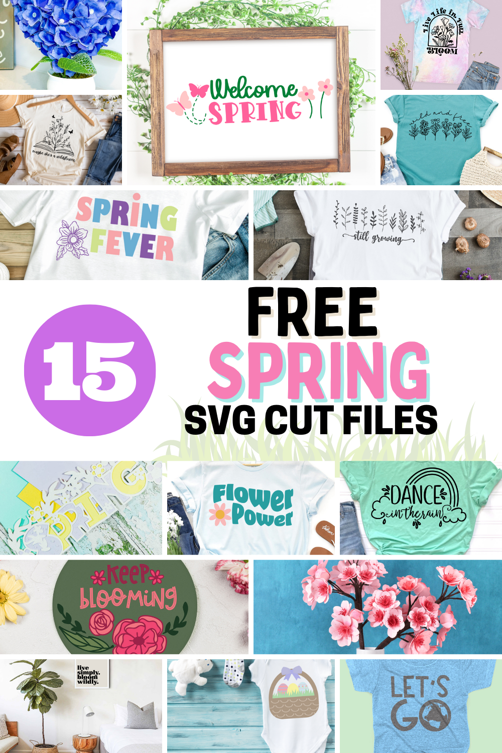 Free Spring Cut File - Crafting with Brenna