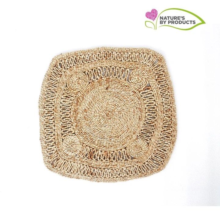 Handwoven Square Jute Table Mat - CraftLipi: Best in Class Handicraft ...
