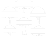 Split Tree Outline Patterns Dfx Eps Pdf Png And Svg Cut Files