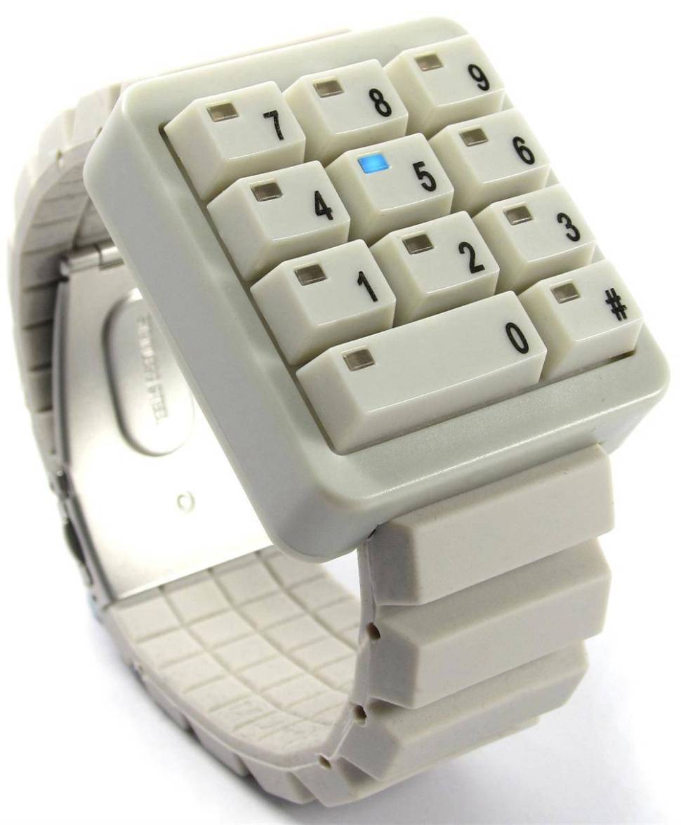 Keypad watch: looks like a chunky calculator, tells the time - Boing Boing