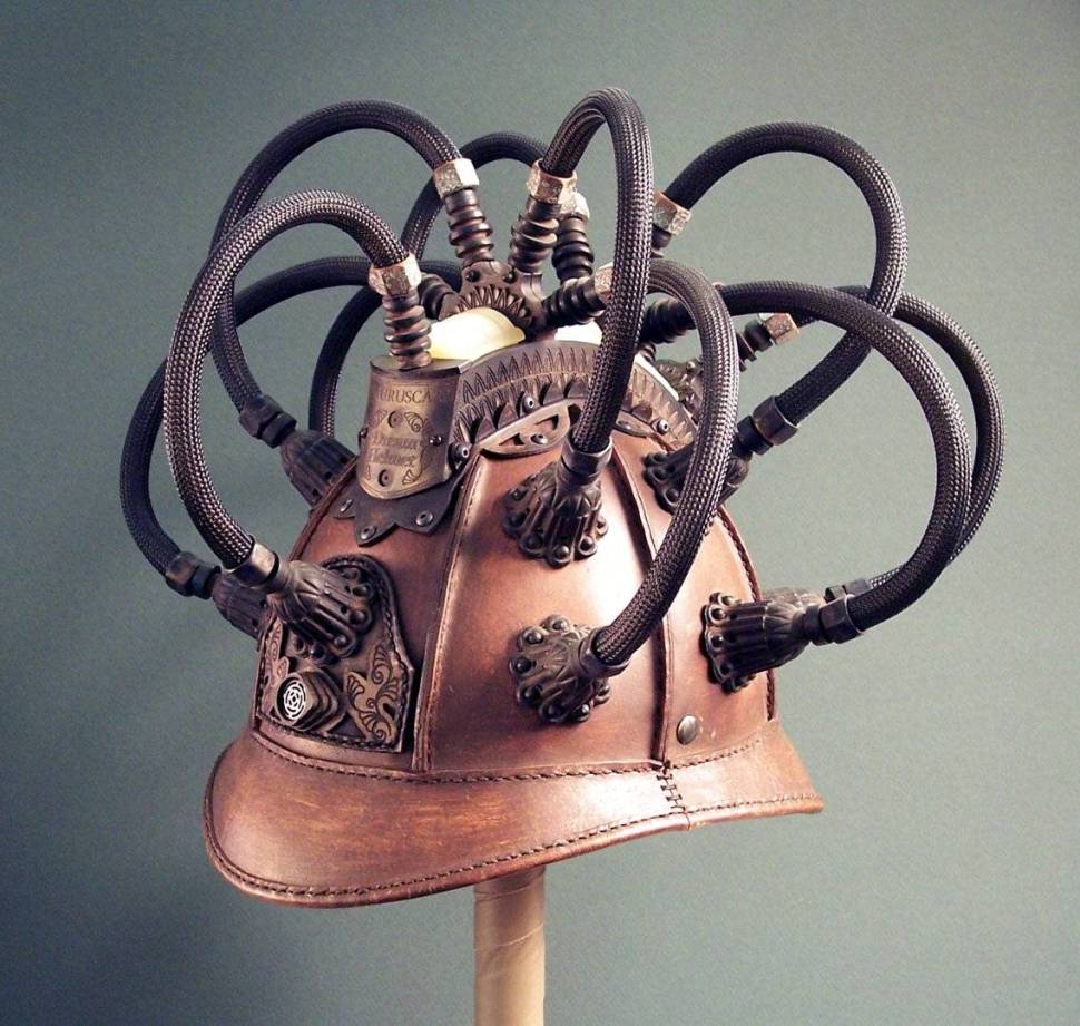 Steampunk thinking helmet - Boing Boing