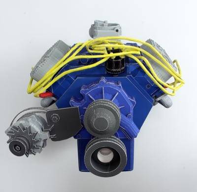 Papercraft 1:1 model of a 1969 Mustang, accurate to the smallest ...