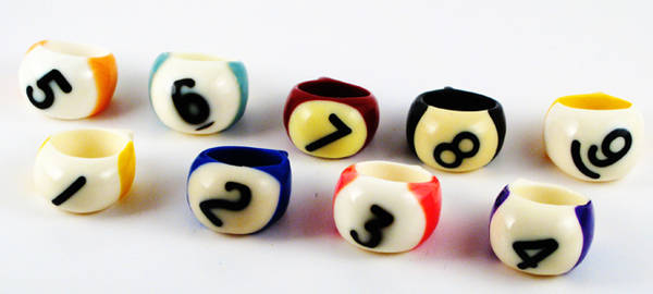 Rings carved from billiard balls - Boing Boing