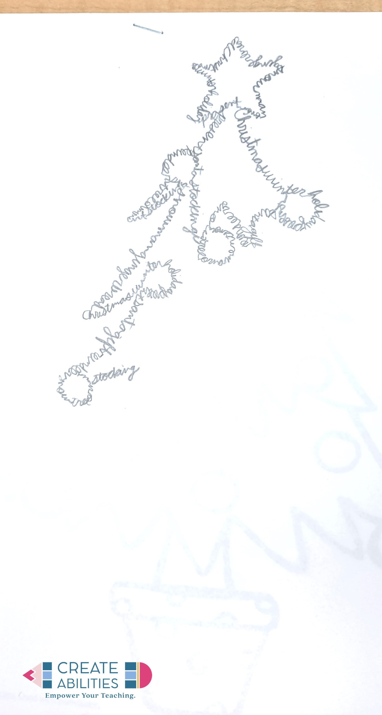 Christmas Cursive - Create-Abilities