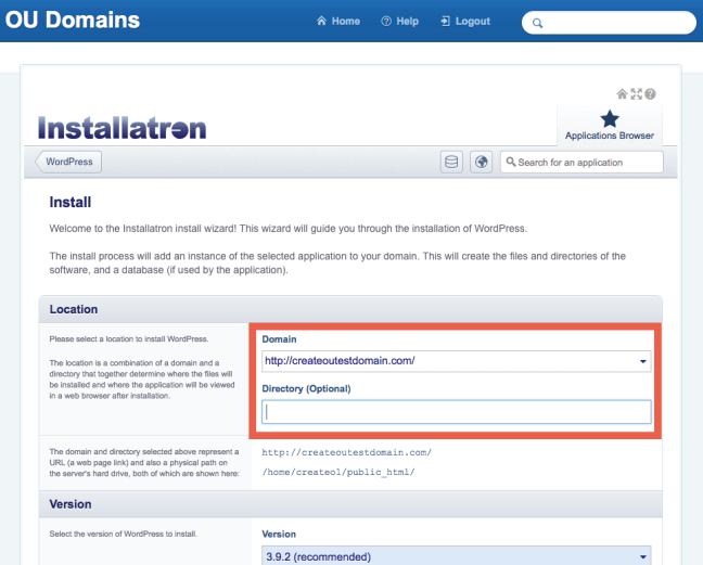 WordPress – OU Create Documentation