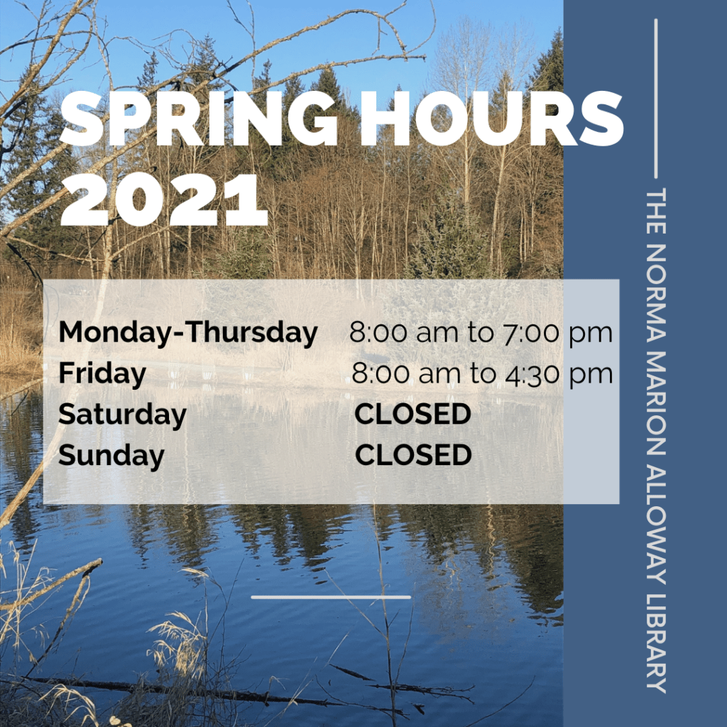 TWU Library Spring Hours – Alloway Library News