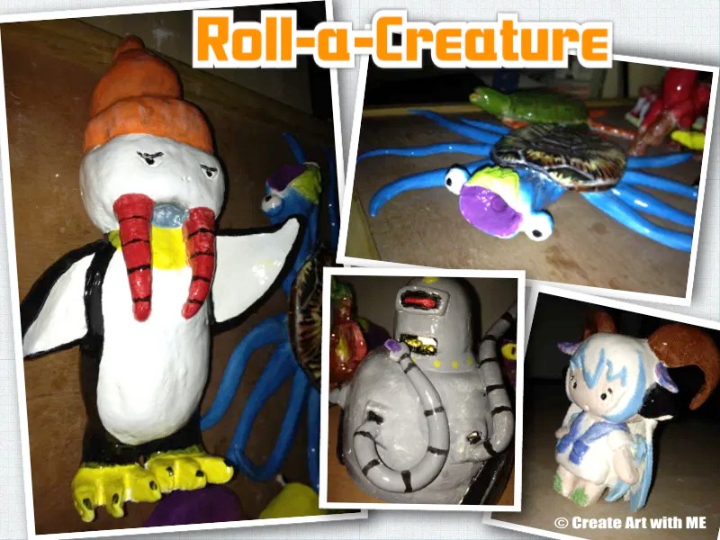 Ceramic Roll-A-Beast Animal Sculptures - Create Art with ME