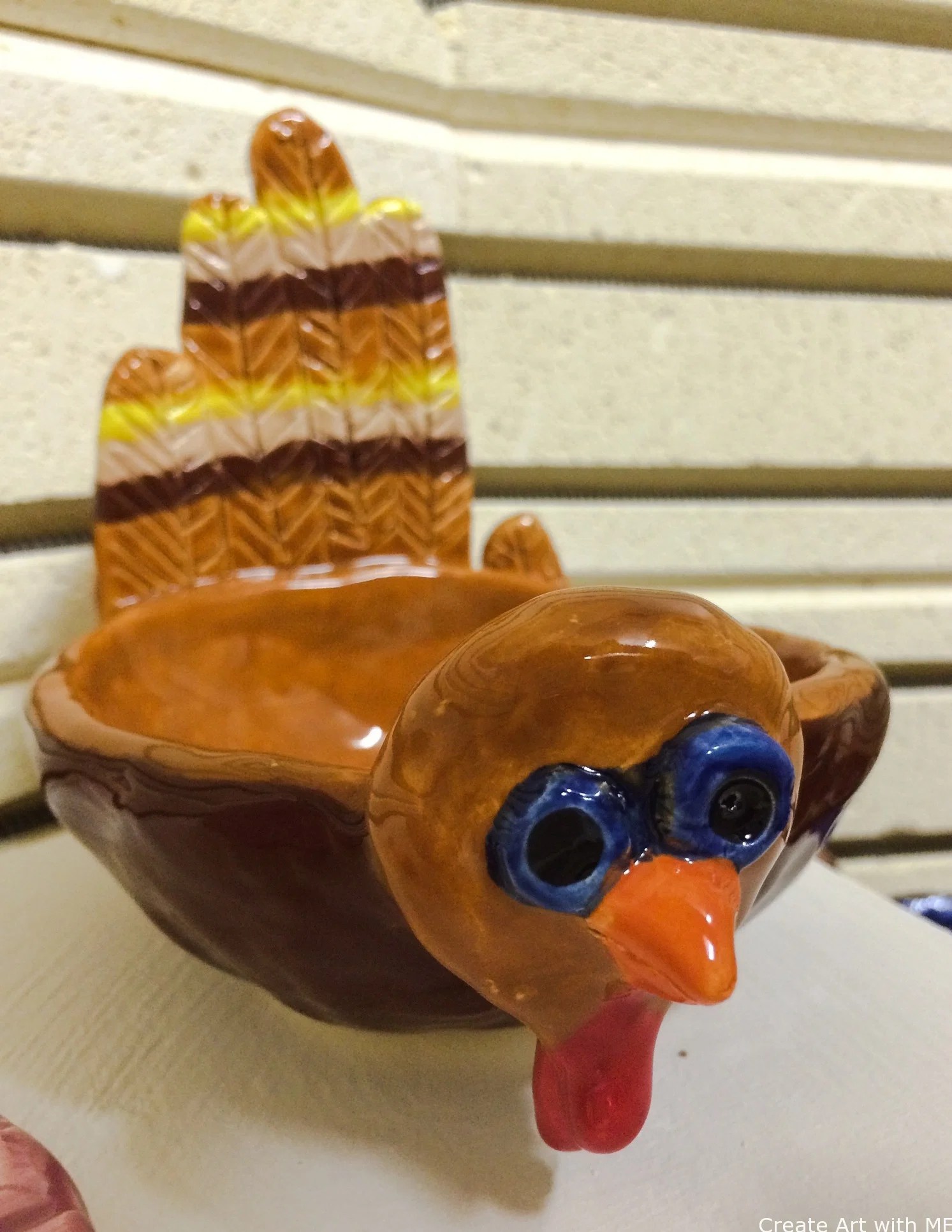 Turkey bowl Ceramic Lesson - Create Art with ME