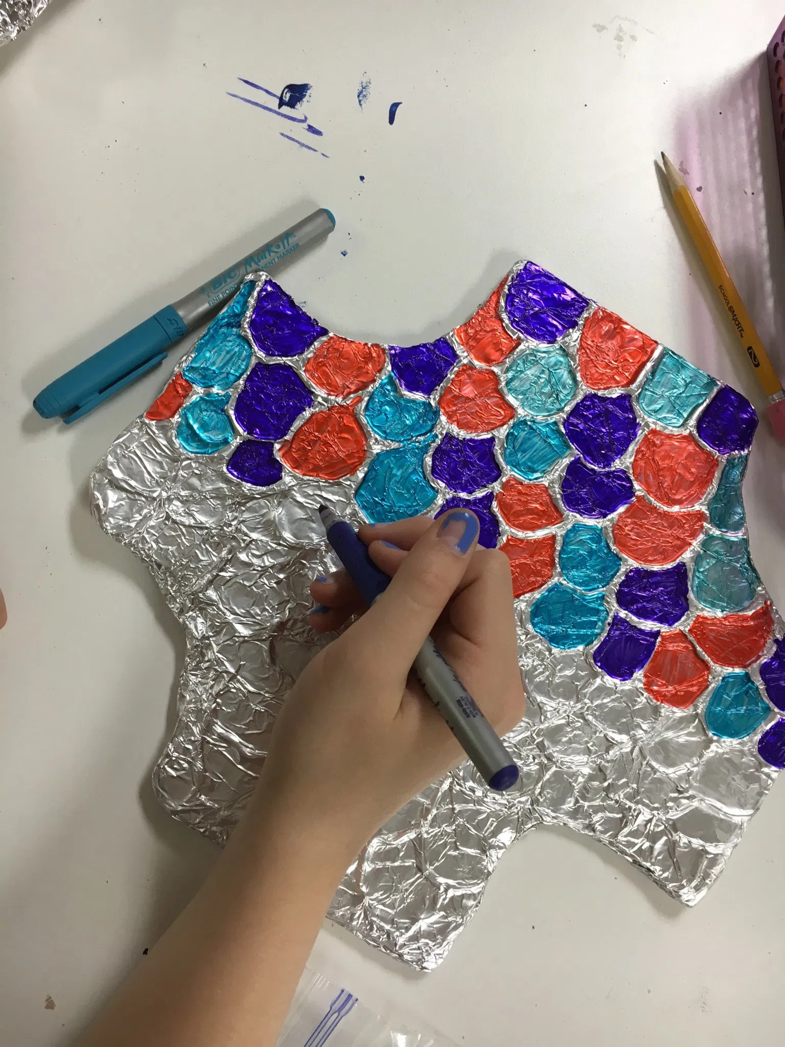 imageColor Scheme Foil Cardboard Relief Sculpture - Create Art with ME
