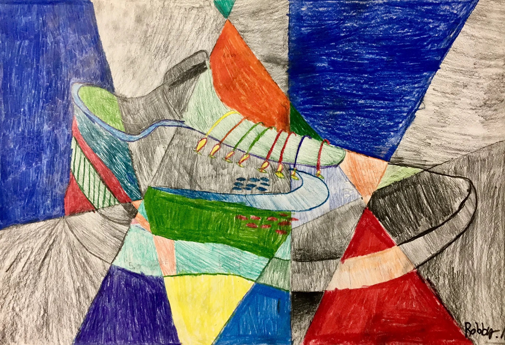 Abstract Shoe Drawing - Create Art with ME