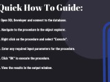 How To Execute Procedure In Sql Developer Step By Step Execution Guide