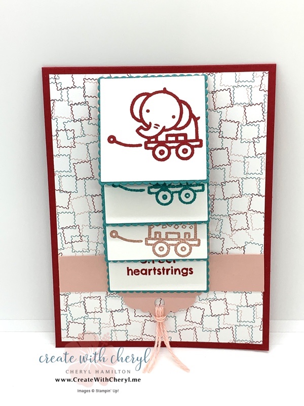 Baby Pull Toys Waterfall Card with Video - Create With Cheryl - Cheryl ...
