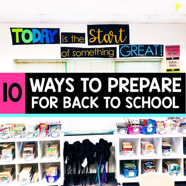 Teacher Back to School Checklist - The Lifetime Learner