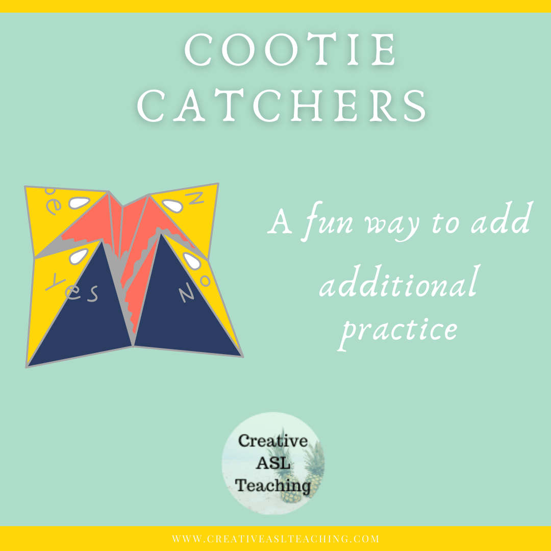 Cootie Catchers in the Language Classroom – Creative ASL Teaching