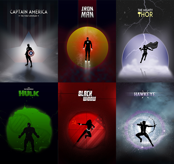 The Avengers - Character Poster Collection | CreativeJUUS