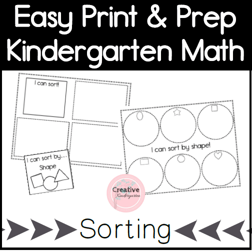 Kindergarten Sorting Activities with a FREEBIE - Creative Kindergarten