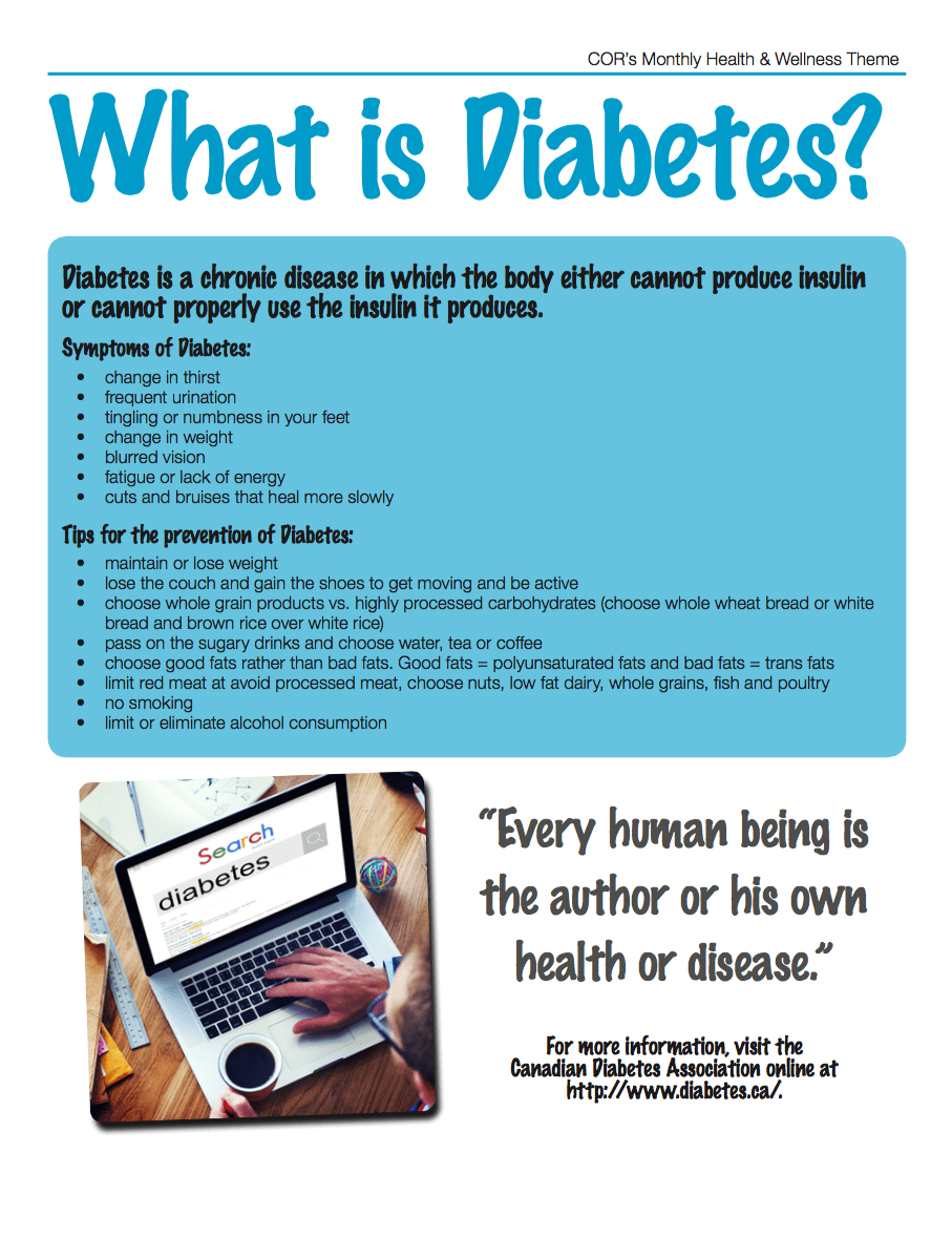 Health & Wellness Theme for February 2017: Diabetes Awareness ...