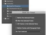 How To Add A New Text Frame In The Middle Of A Thread In Indesign