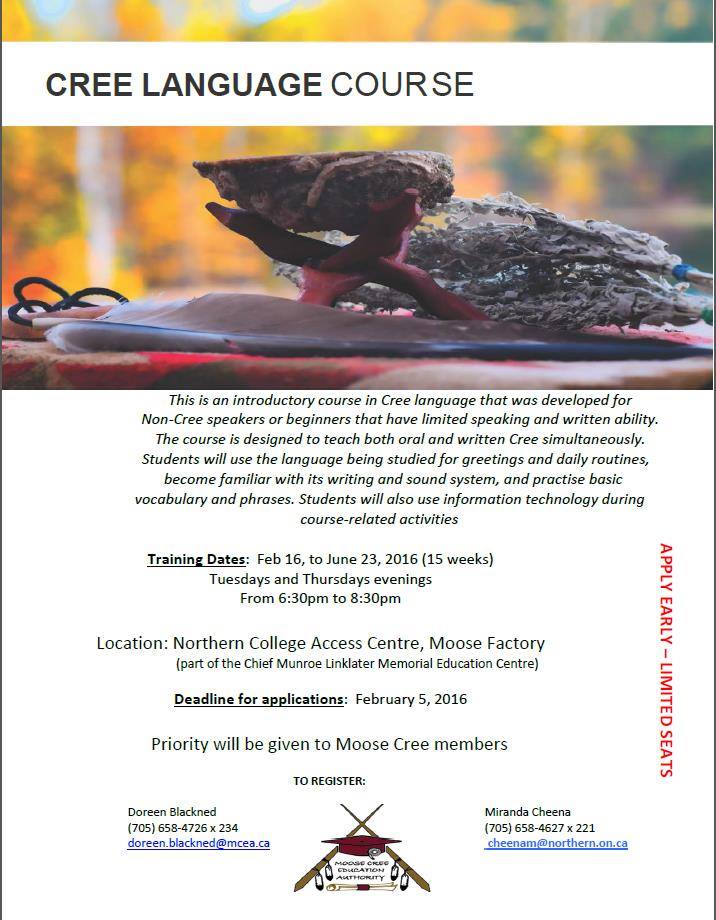 Moose Factory Cree Language Course: N-Dialect (Peawanuck) | Cree ...