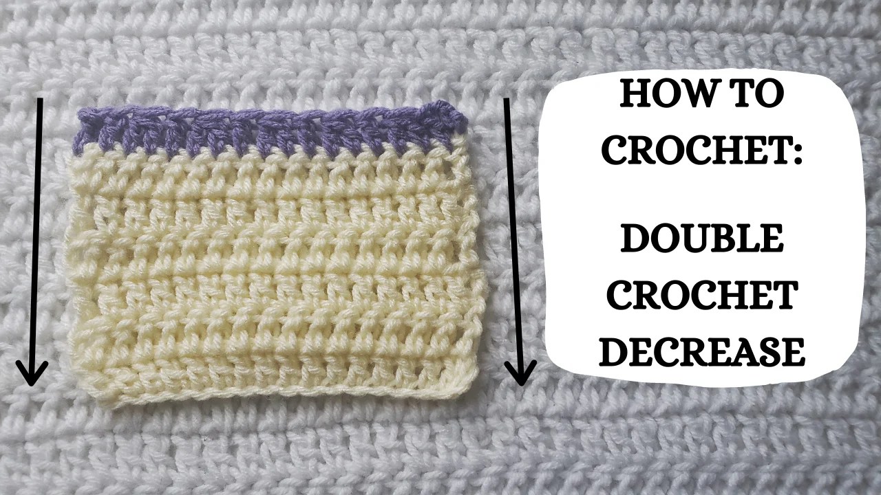 Photo Tutorial How To Crochet Double Crochet Decrease Crochetmelovely