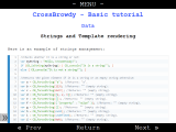 Crossbrowdy Basic Tutorial Data Strings And Template Rendering