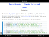 Crossbrowdy Basic Tutorial Input Pointer