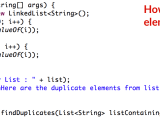 In Java How To Find Duplicate Elements From List Crunchify