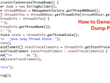 How To Generate Java Thread Dump Programmatically Crunchify