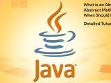 Abstract Class In Java Java Tutorial