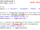 In Java8 How To Convert Array To Stream Using Arrays Stream And
