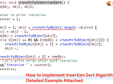 How To Implement Insertion Sort Algorithm In Java Detailed Example