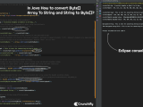 In Java How To Convert Byte Array To String And String To Byte